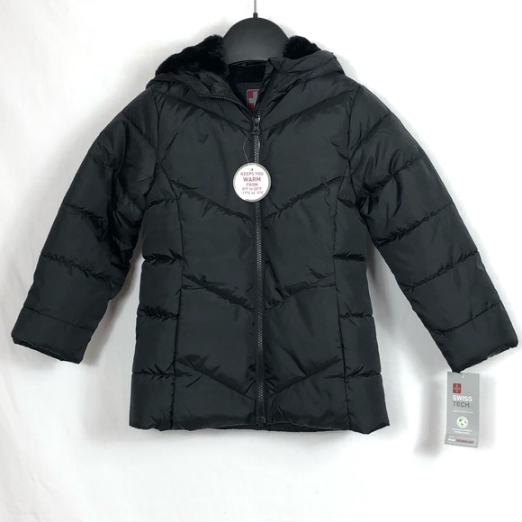 Swiss Tech | Jackets & Coats | Swiss Tech Girls Winter Puffer Jacket ...